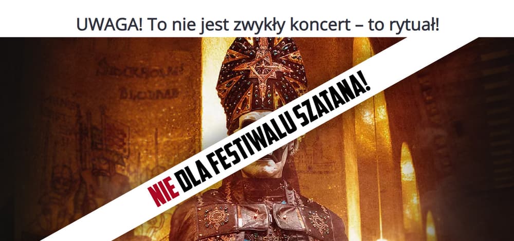 Mystic Festival szatańskim rytuałem? Protest katolików w Gdańsku